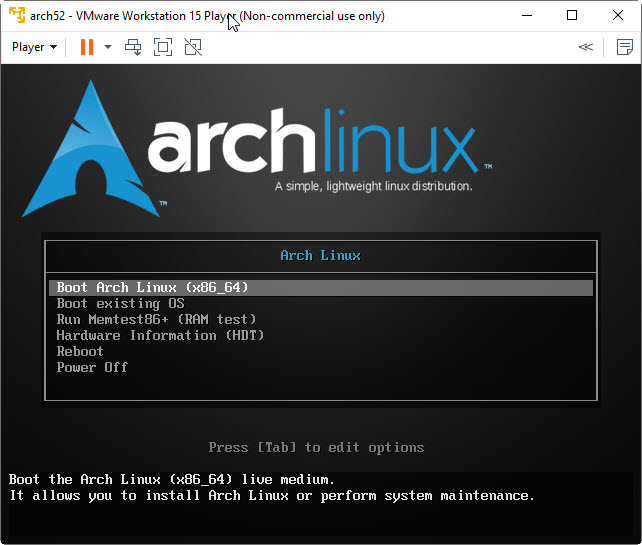 How To Install Arch Linux On VMware WorkStation Player CyberBlogSpot